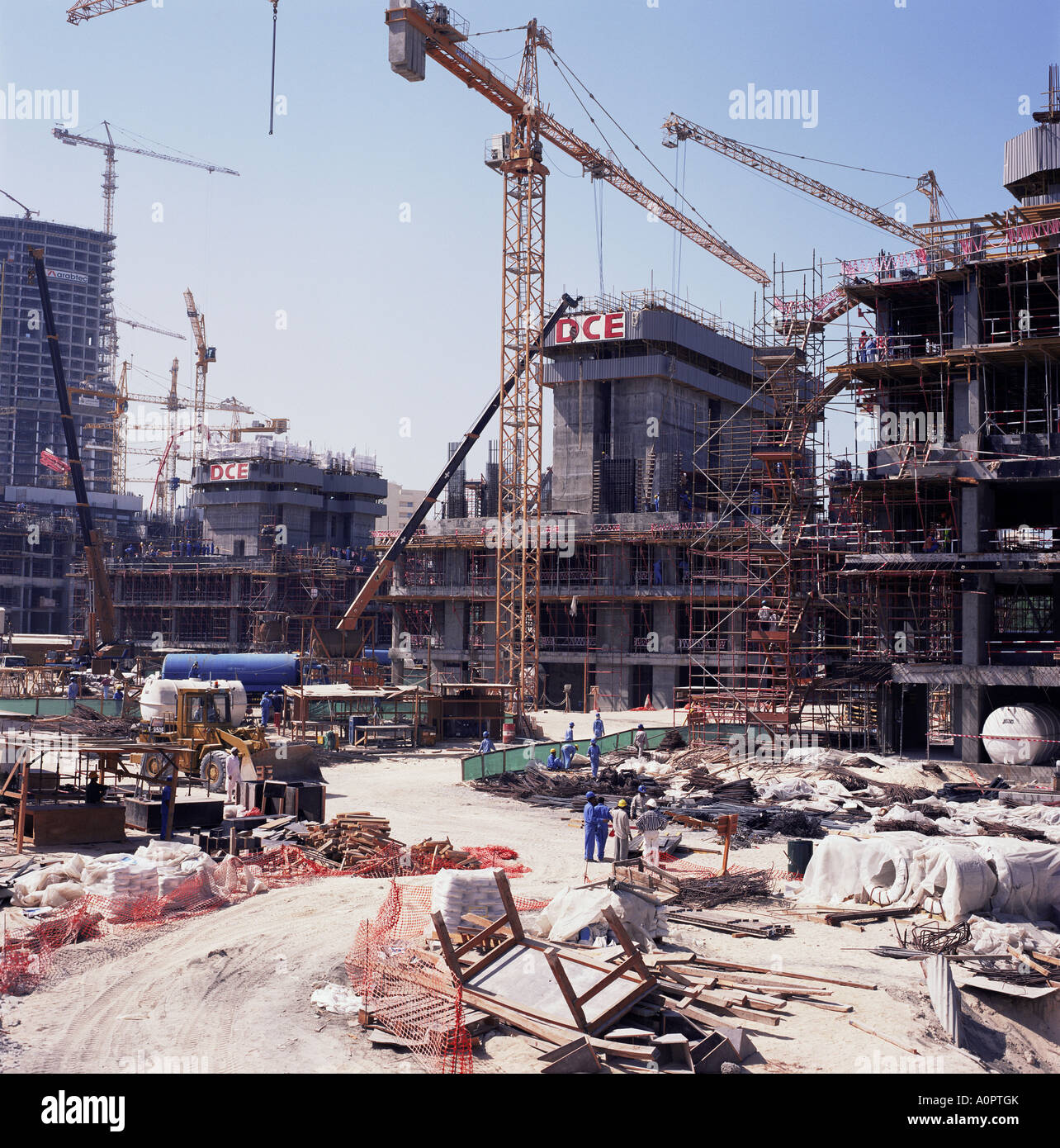 Construction Dubai United Arab Emirates Middle East Stock Photo - Alamy