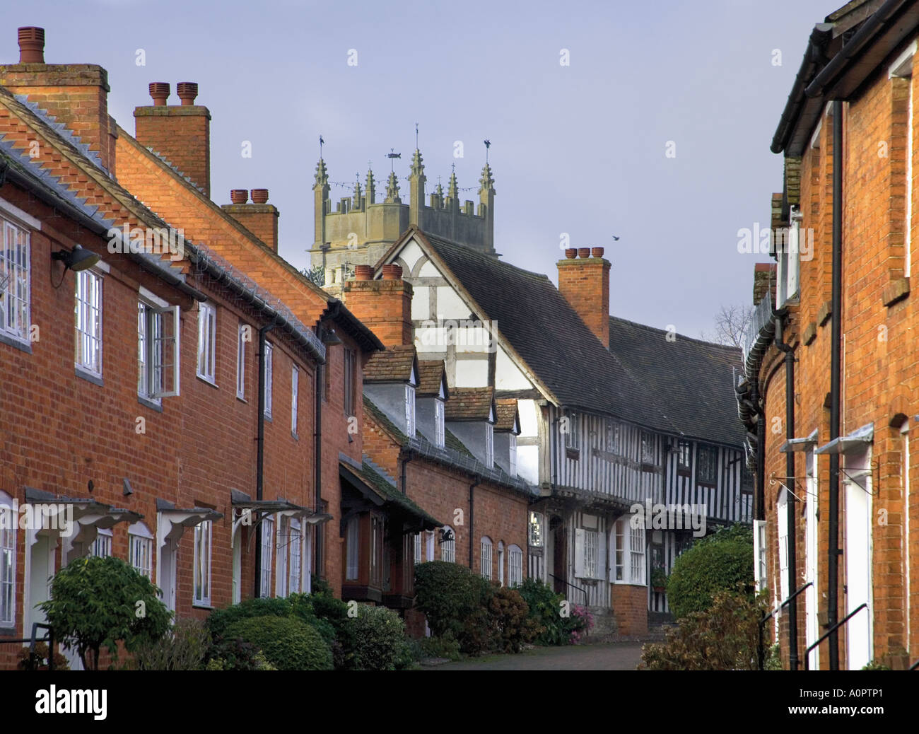 england warwickshire historic roman market town of ALCESTER half timber ...