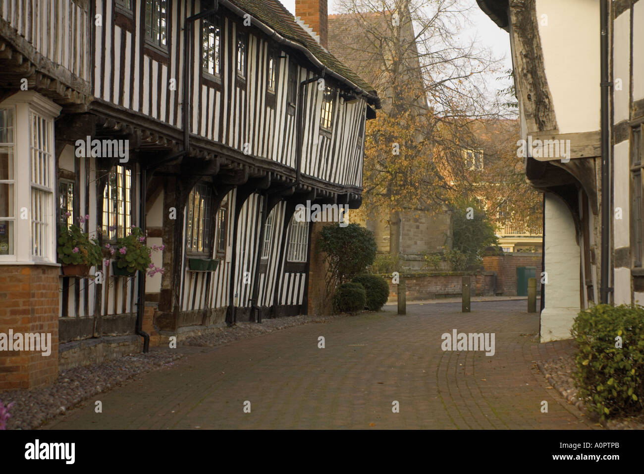 england warwickshire historic roman market town of ALCESTER half timber ...