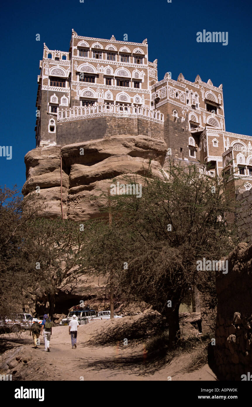 Dar Al Hajar Iman s Summer Palace Wadi Dhar Yemen Middle East Stock ...