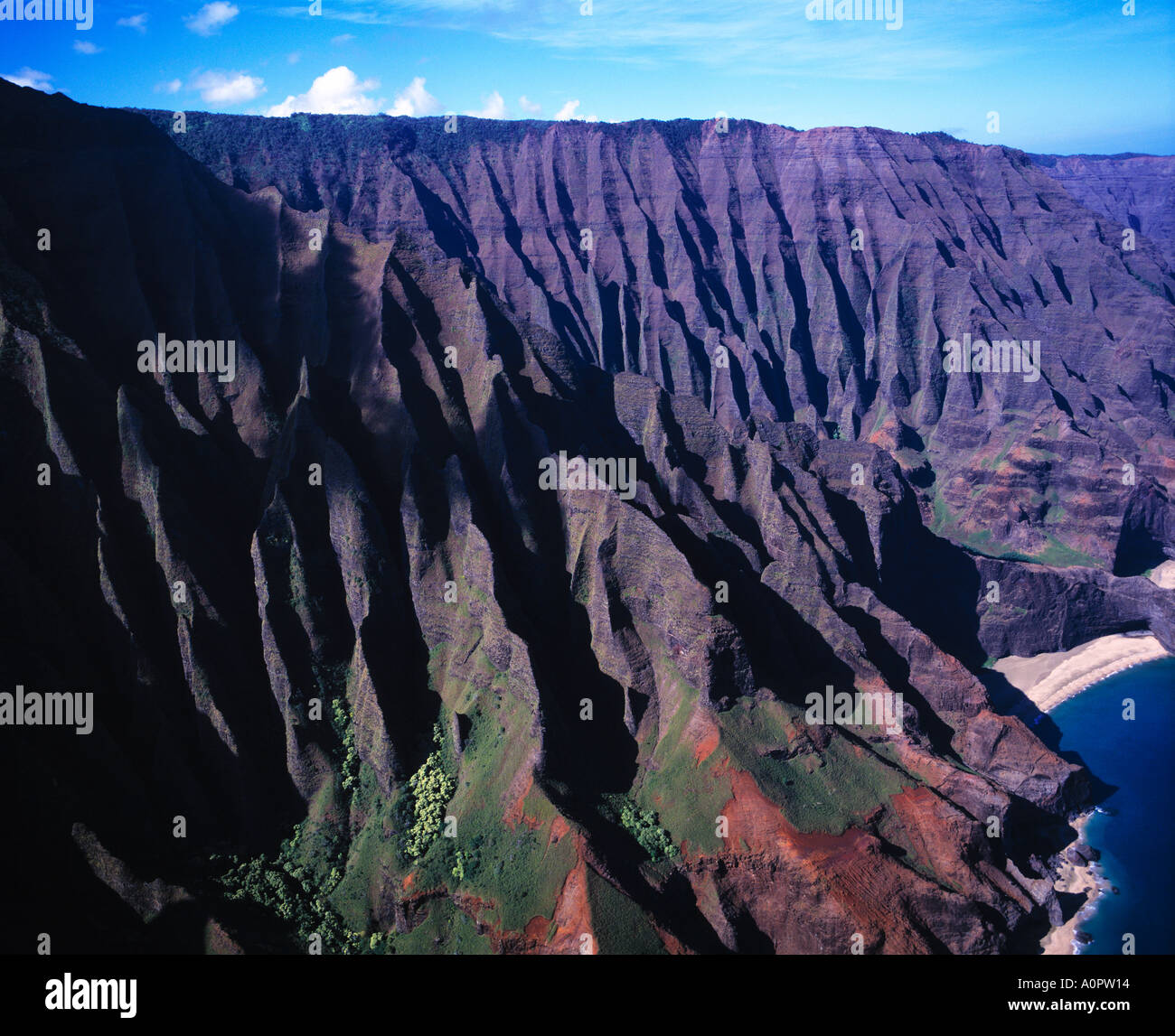 Na Pali Cliffs Kokee State Park Island of Kauai Hawaii Stock Photo - Alamy