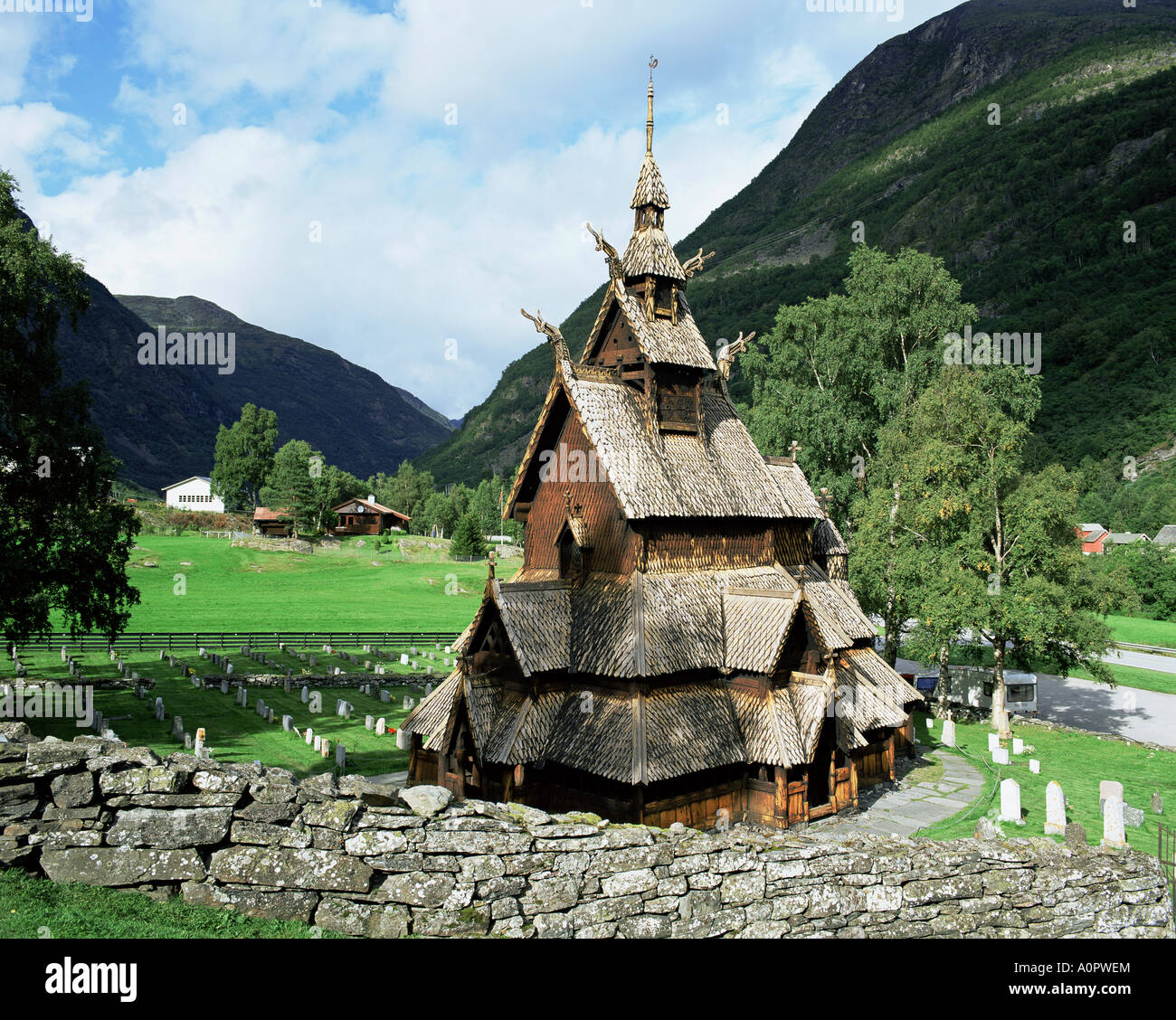 The best preserved 12th century stave church in Norway Borgund Stave ...