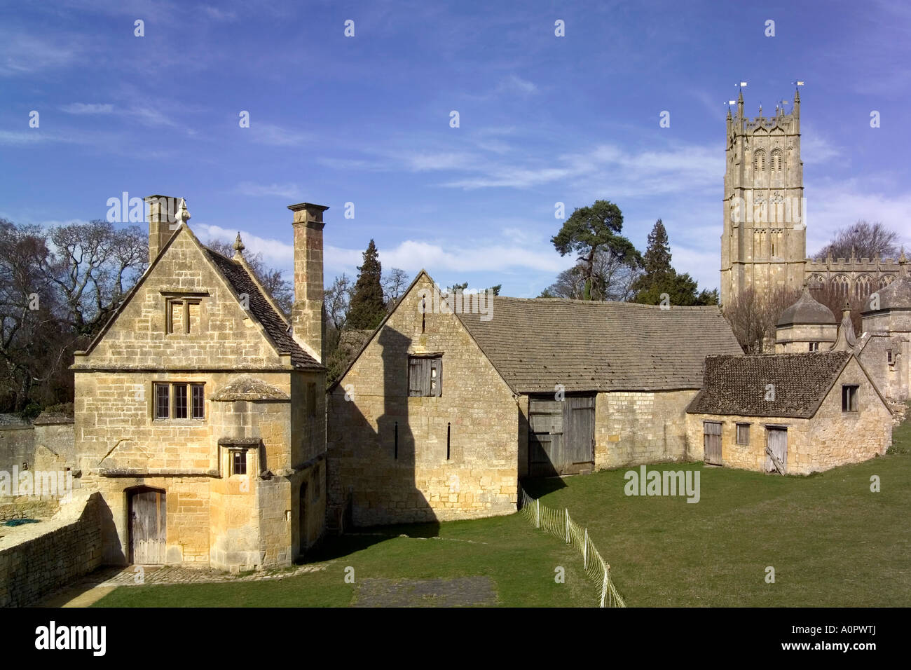 Honey coloured stone buildings Chipping Campden The Cotswolds ...