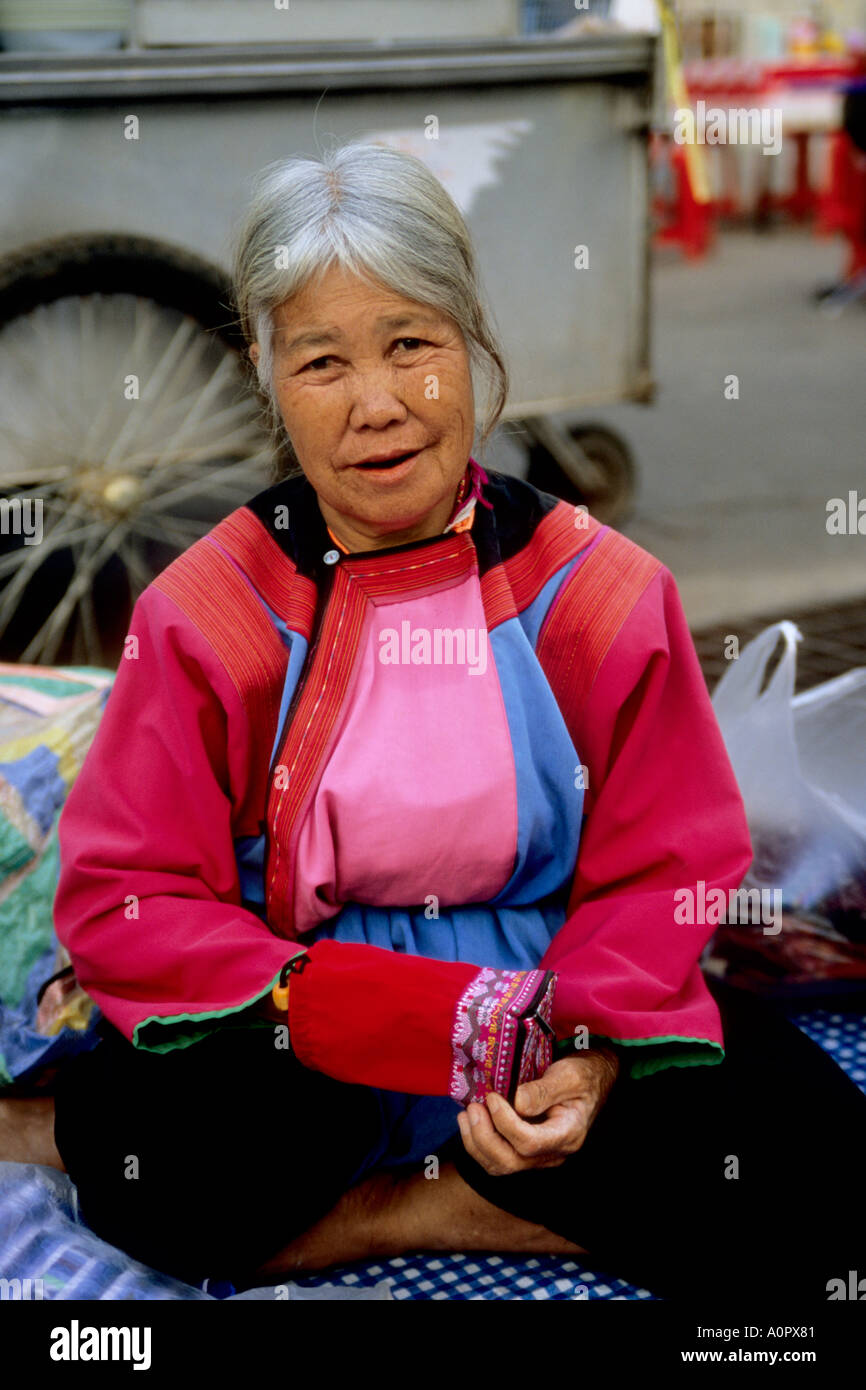 Thailand Mae Hong Son old lady Stock Photo - Alamy