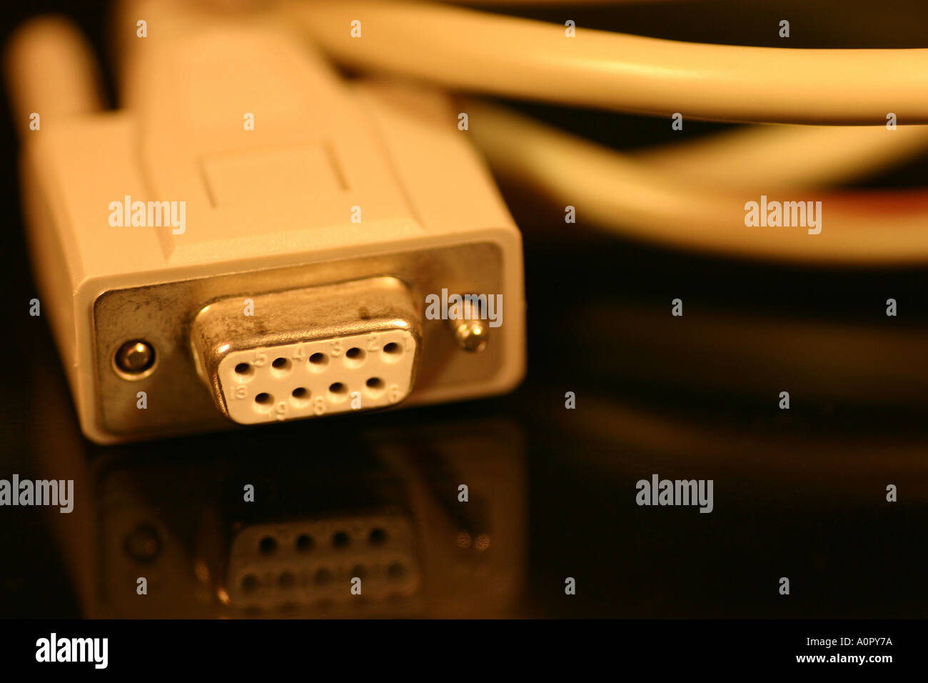 Computer Serial Cable Stock Photo - Alamy