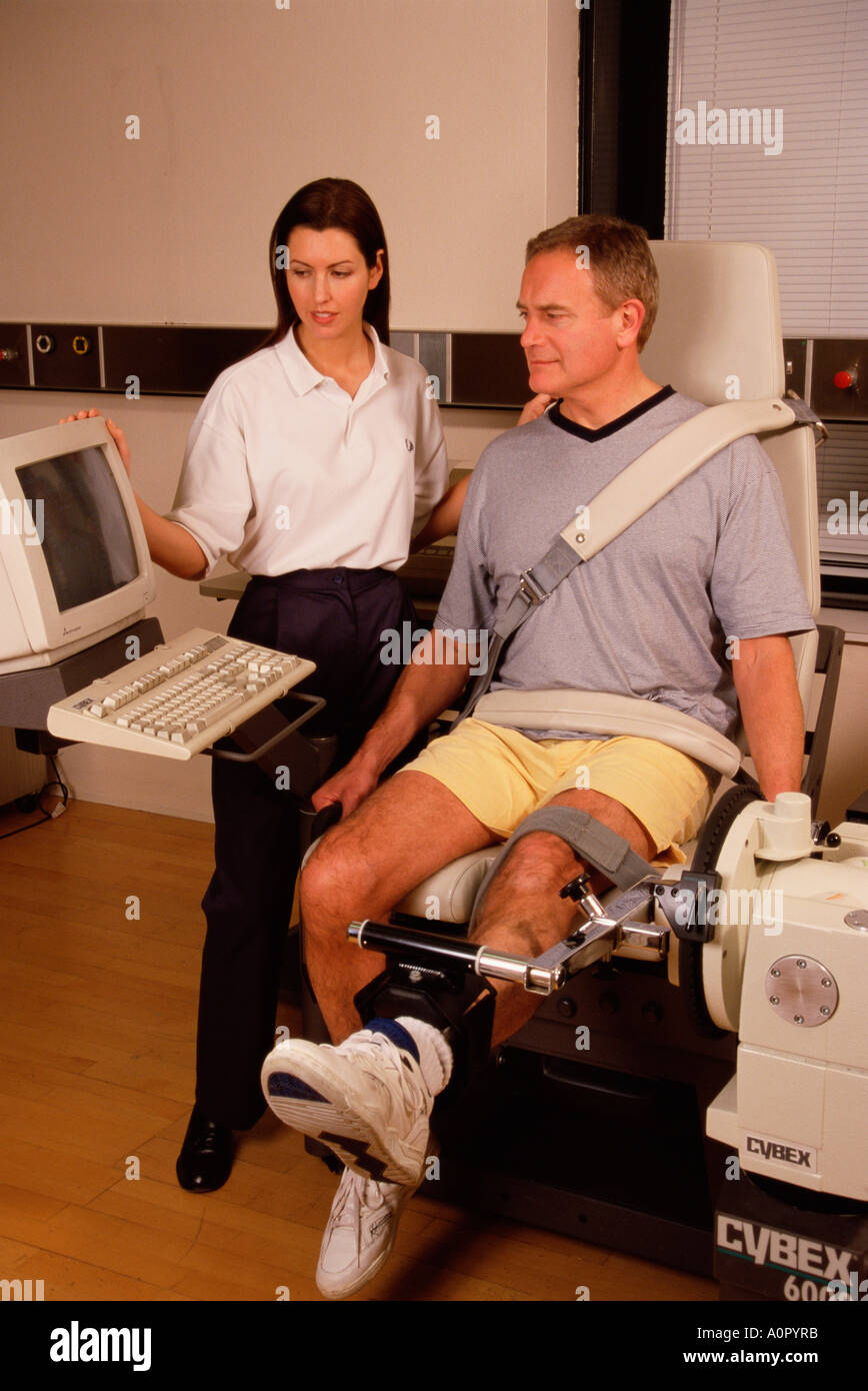 Hospital Physiotherapy Department. Female Physiotherapist using ...