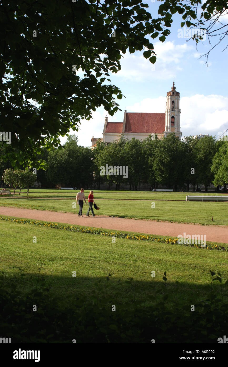 Lukiskiu aikste formerly known as Lenin Square in Vilnius Lithuania ...