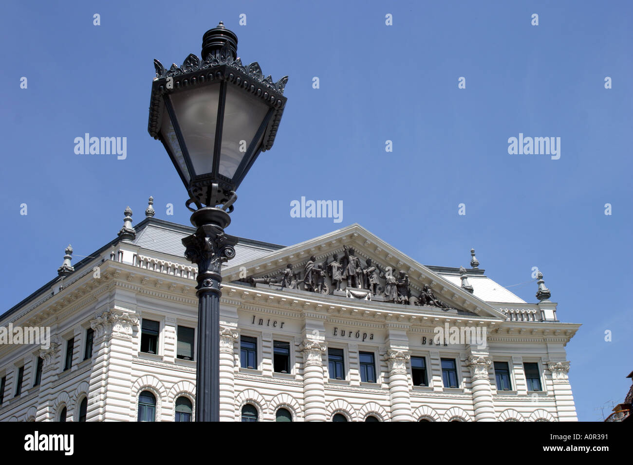 Inter Europa Bank building in Kossuth Square in Budapest Hungary Stock ...