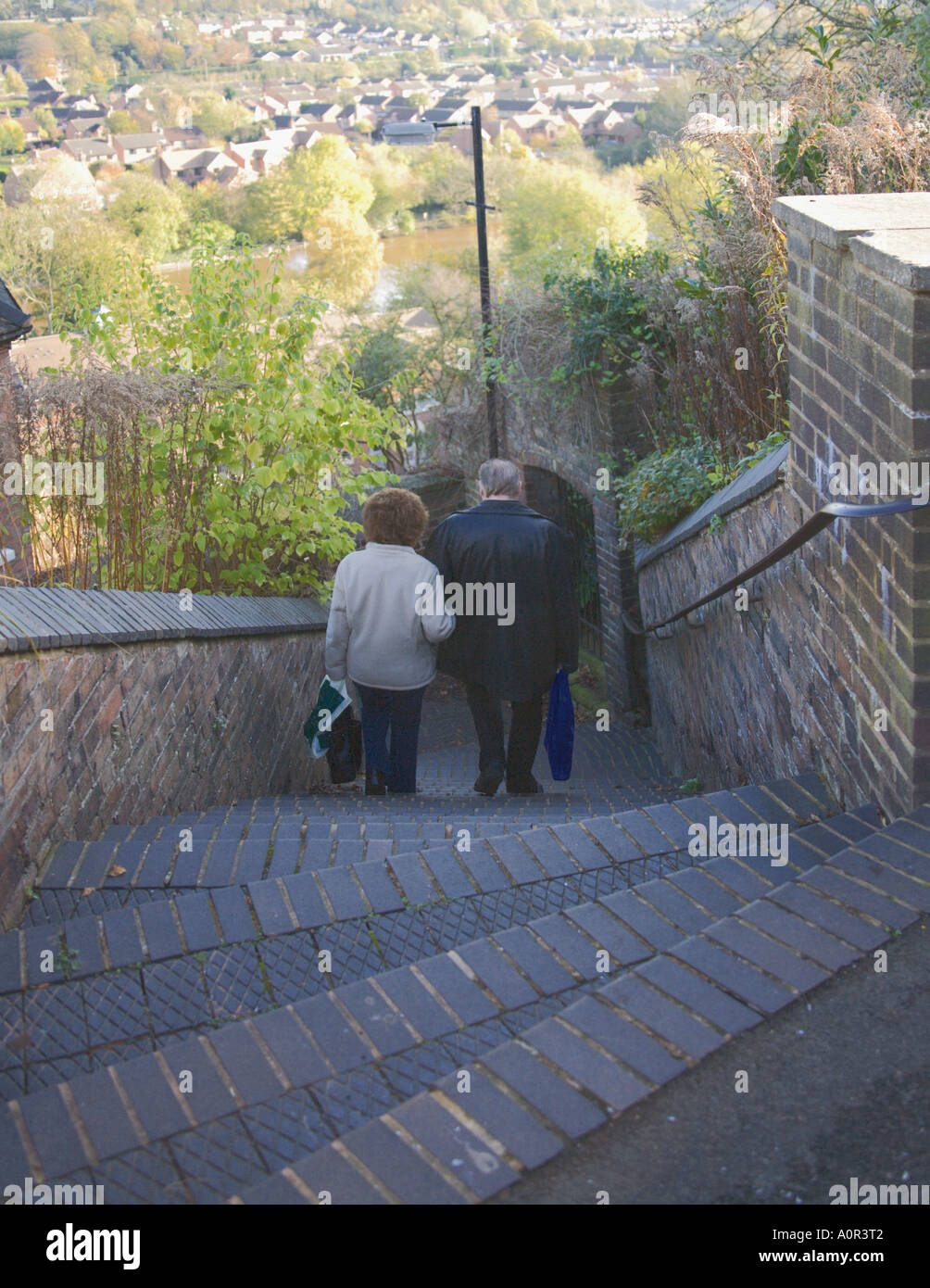 views from the promenade walk around the high upper town bridgnorth ...