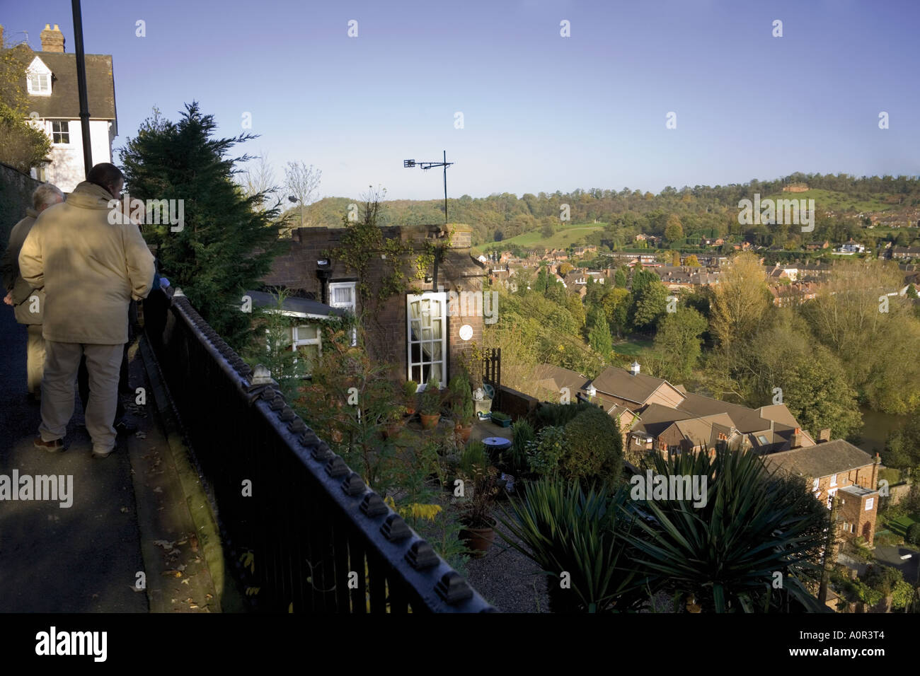 views from the promenade walk around the high upper town bridgnorth ...
