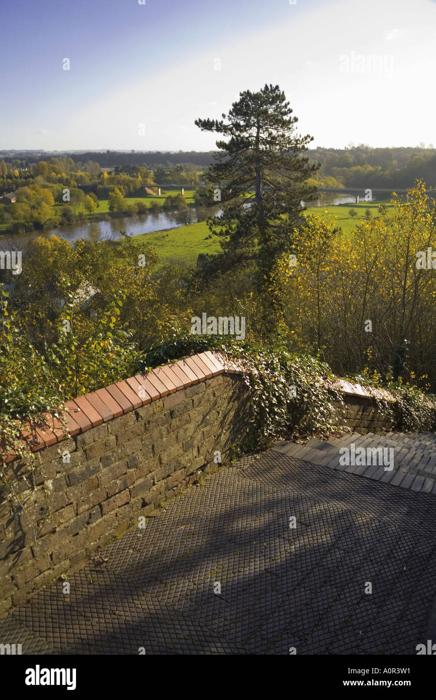 views from the promenade walk around the high upper town bridgnorth ...