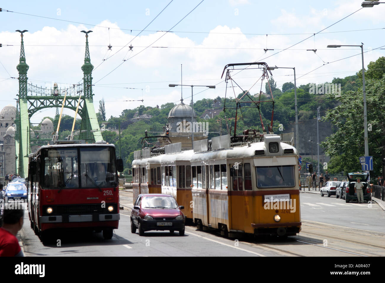 Tram in Budapest Hungary Stock Photo - Alamy
