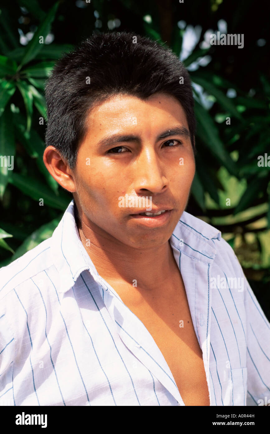 Mayan man Machaca Forest Reserve Belize Central America Stock Photo - Alamy