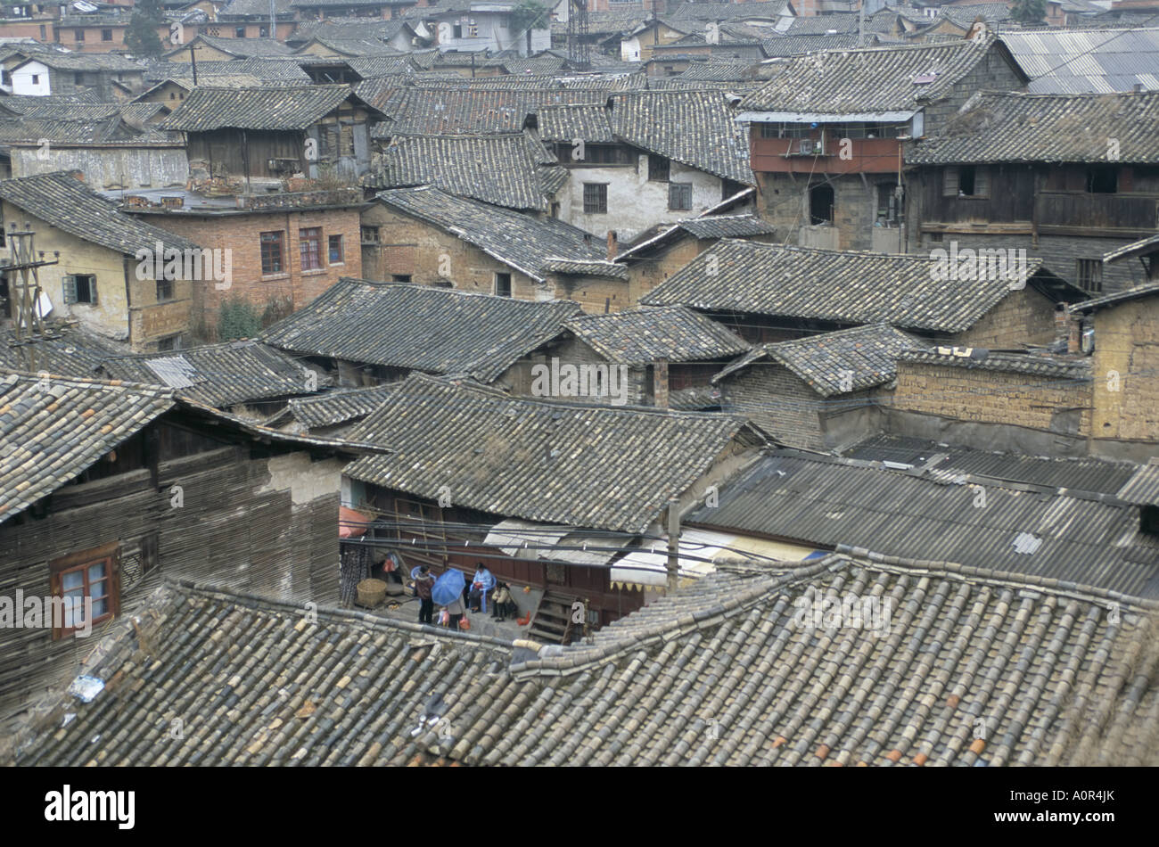 Traditional housing Gejiu Monghe Yunnan China Asia Stock Photo - Alamy