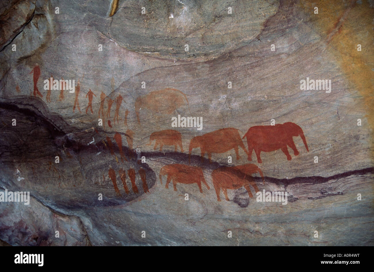 Rock paintings Matopo Park Zimbabwe Africa Stock Photo - Alamy