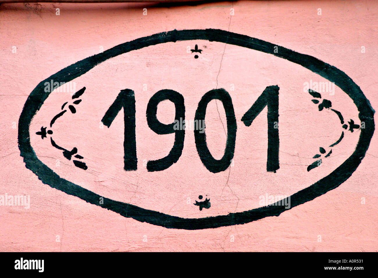 Number 1901 on a building Stock Photo - Alamy
