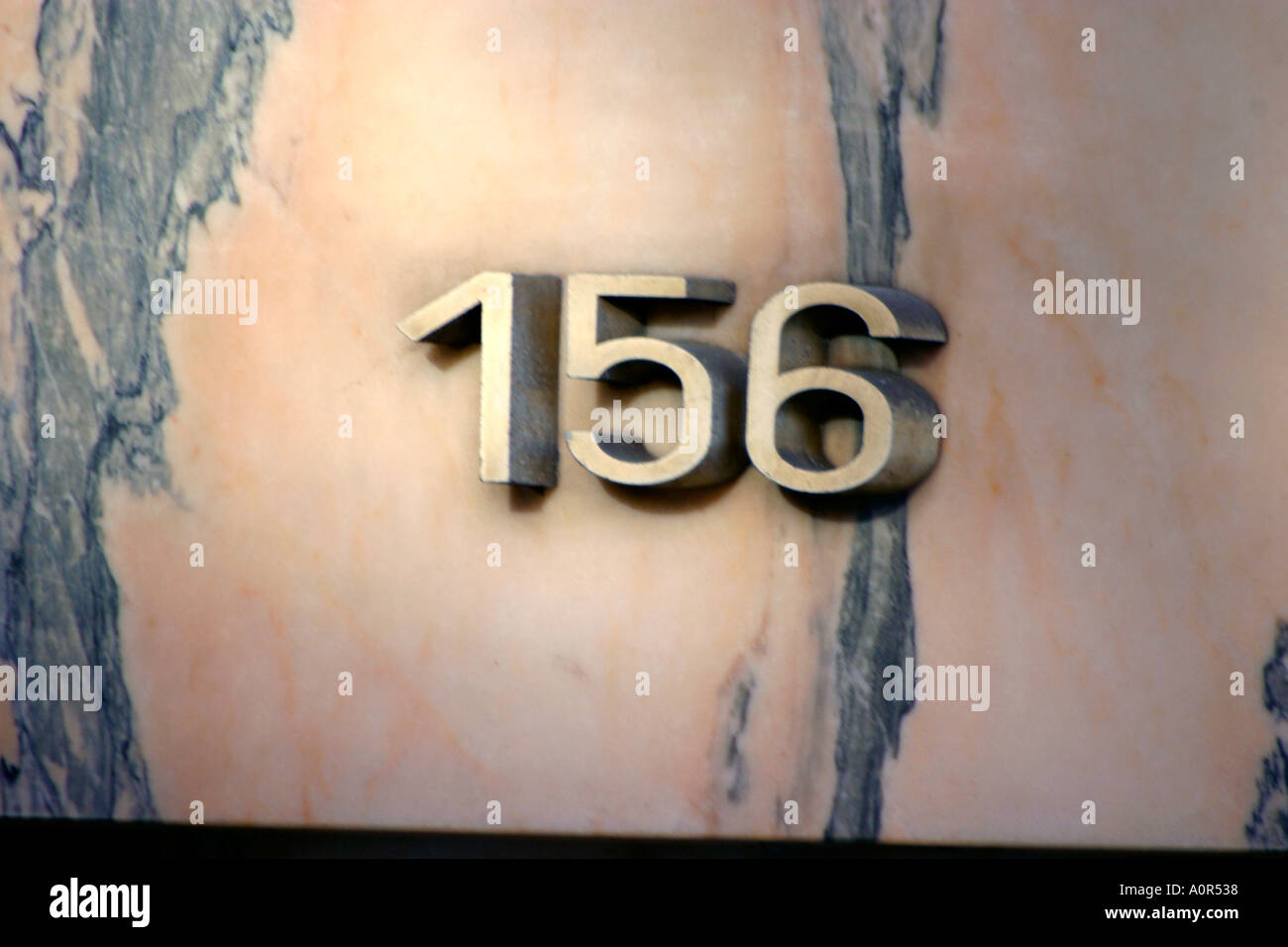 Number 156 on a building Stock Photo - Alamy