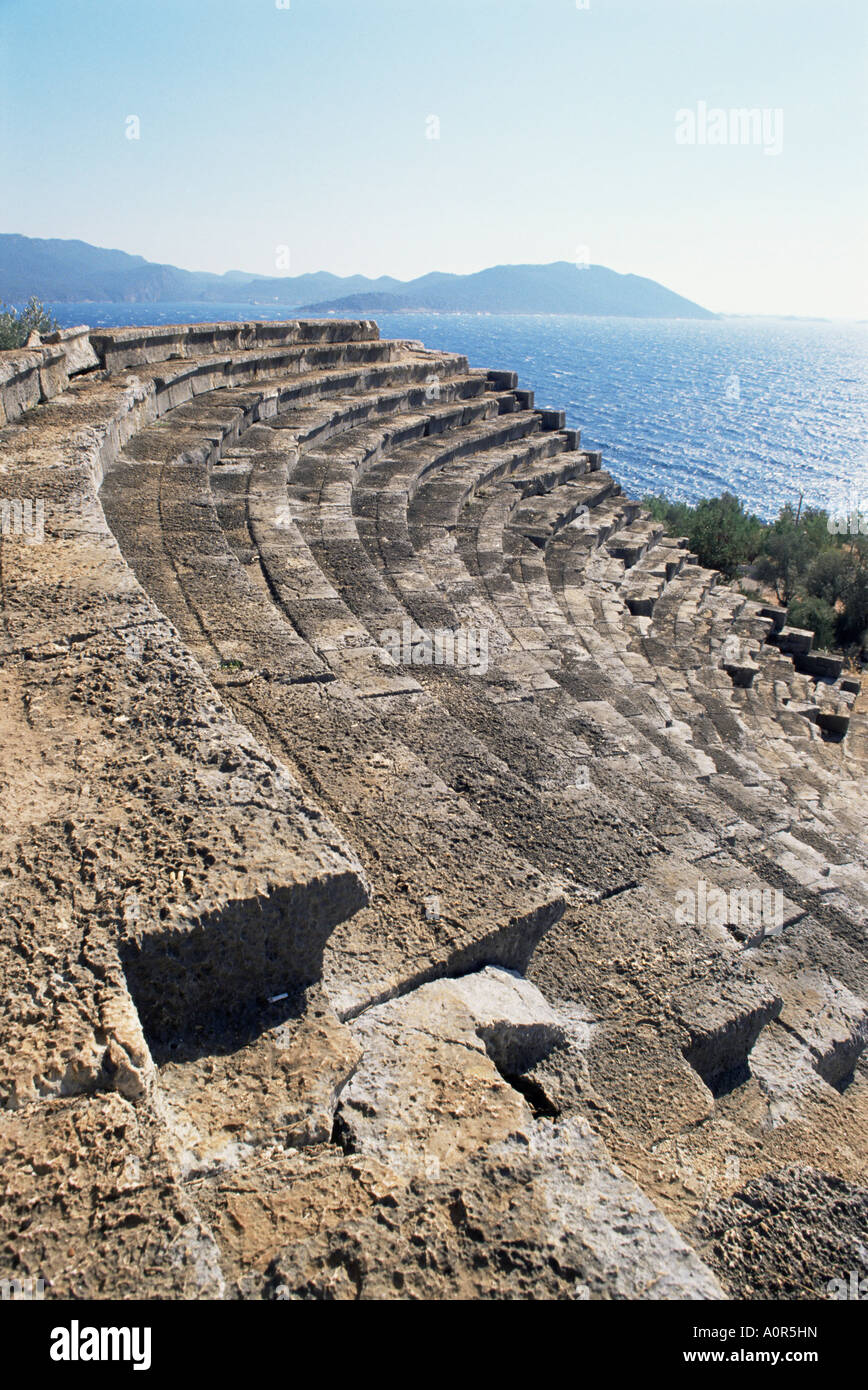 The 6th century Greek style Theatre of Psellus Kas Antiphellus Anatolia ...