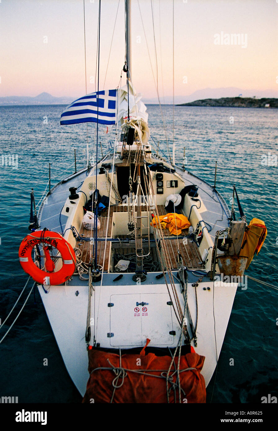 Sailing in Crete Stock Photo - Alamy