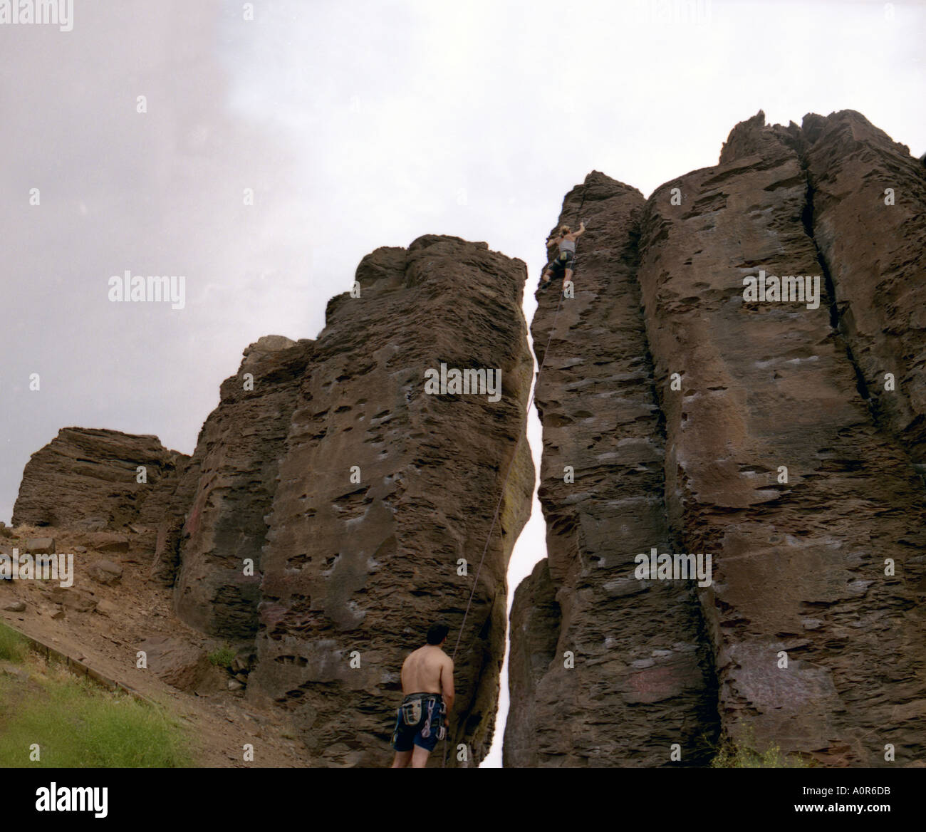 rock climbers Central Washington state USA Stock Photo - Alamy