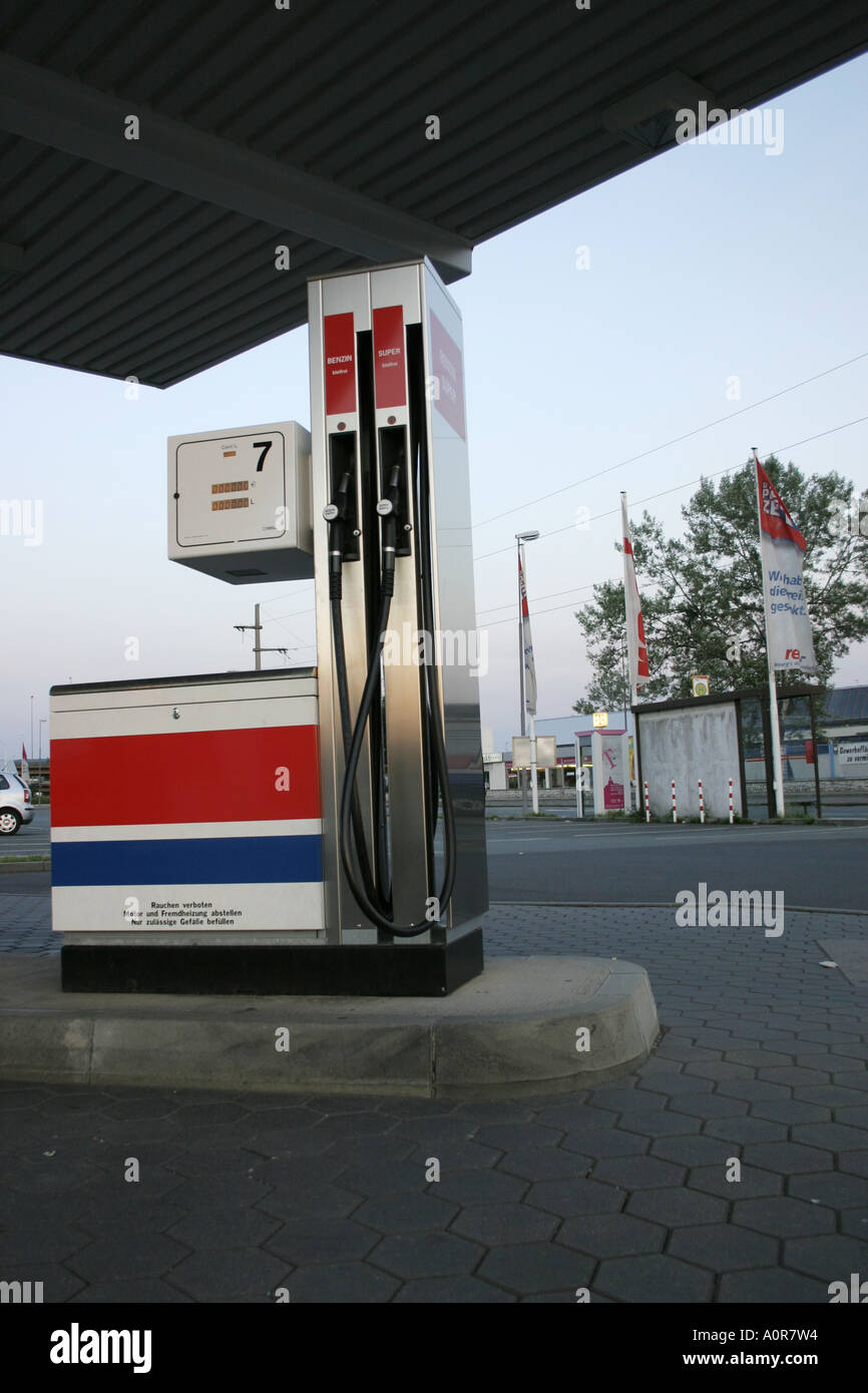 Petrol station Germany Stock Photo - Alamy