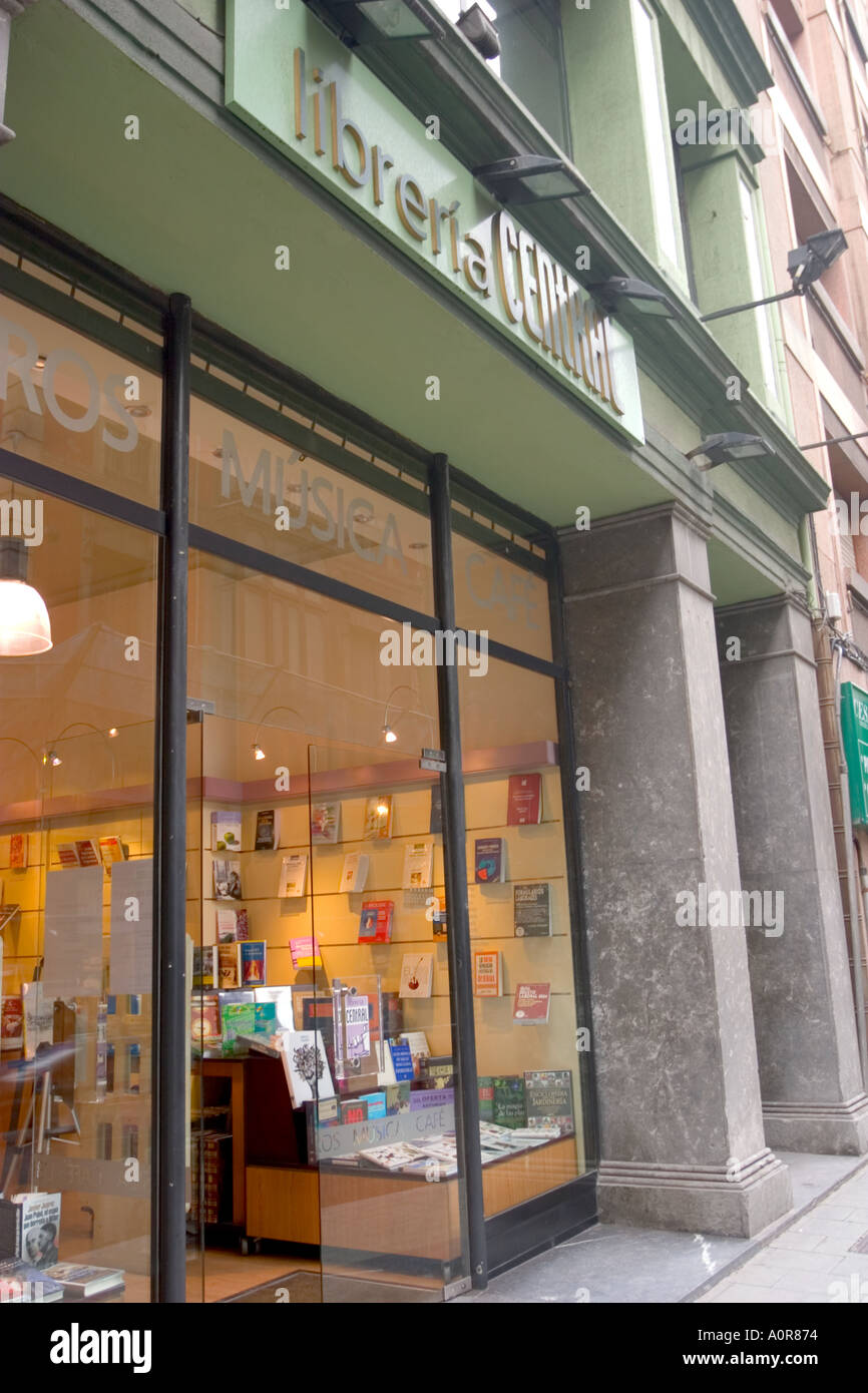 Front of a Spanish bookstore in Gijon Stock Photo - Alamy