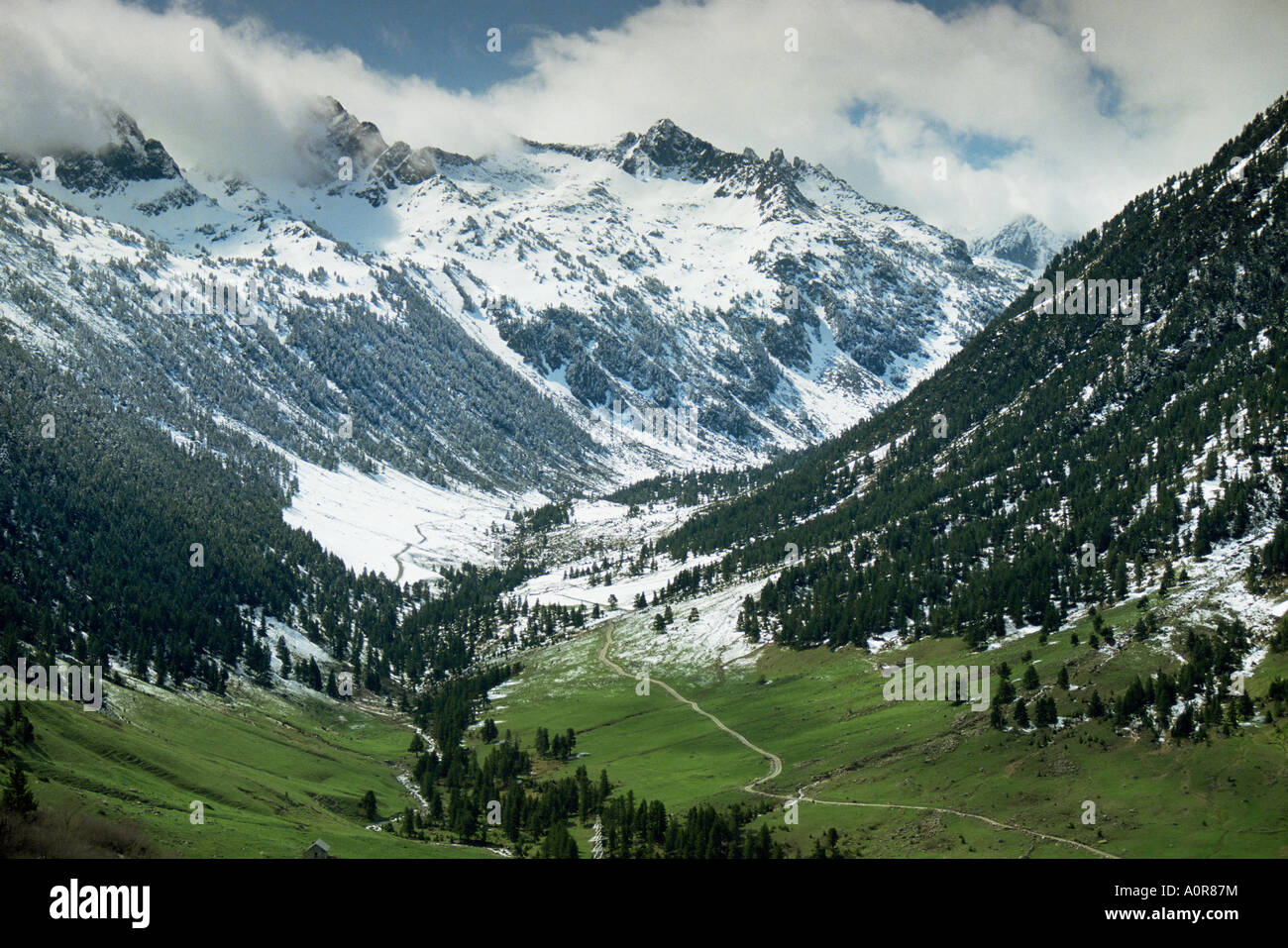 Val D Aran in the Pyrenees near Viella Catalonia Spain Europe Stock ...