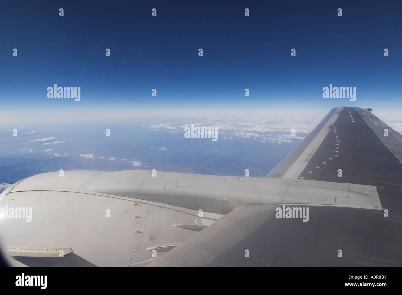 View from aircraft window Stock Photo - Alamy