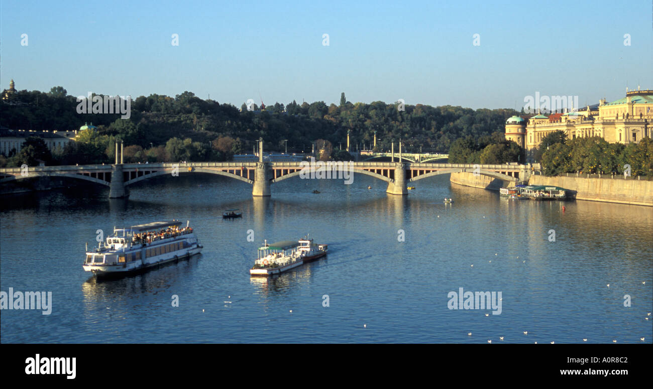 Prague riverboat hi-res stock photography and images - Alamy