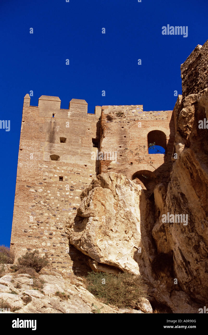 Muslim castle Salobrena Andalucia Spain Europe Stock Photo - Alamy