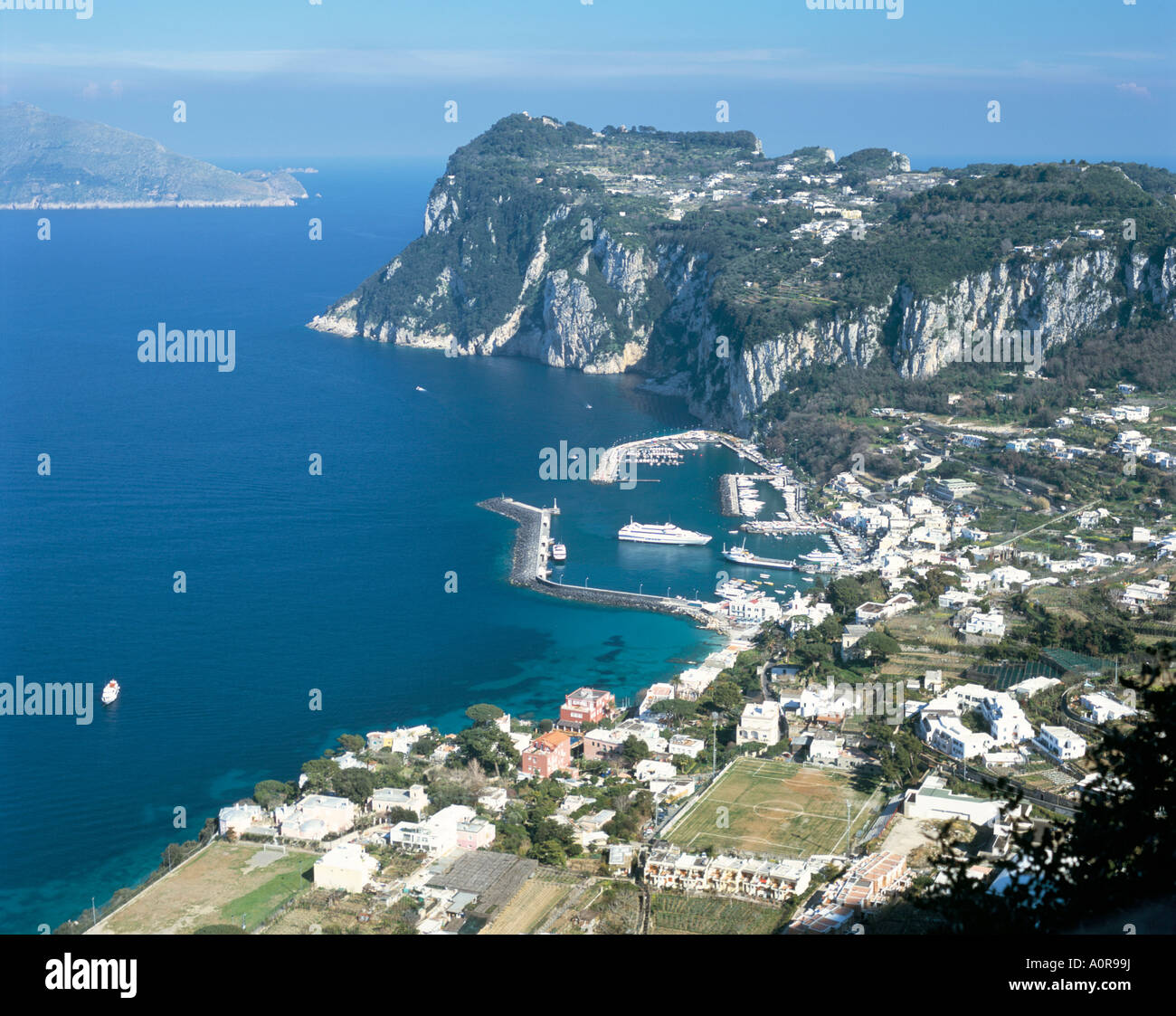Marina Grande island of Capri Campania Italy Mediterranean Europe Stock ...