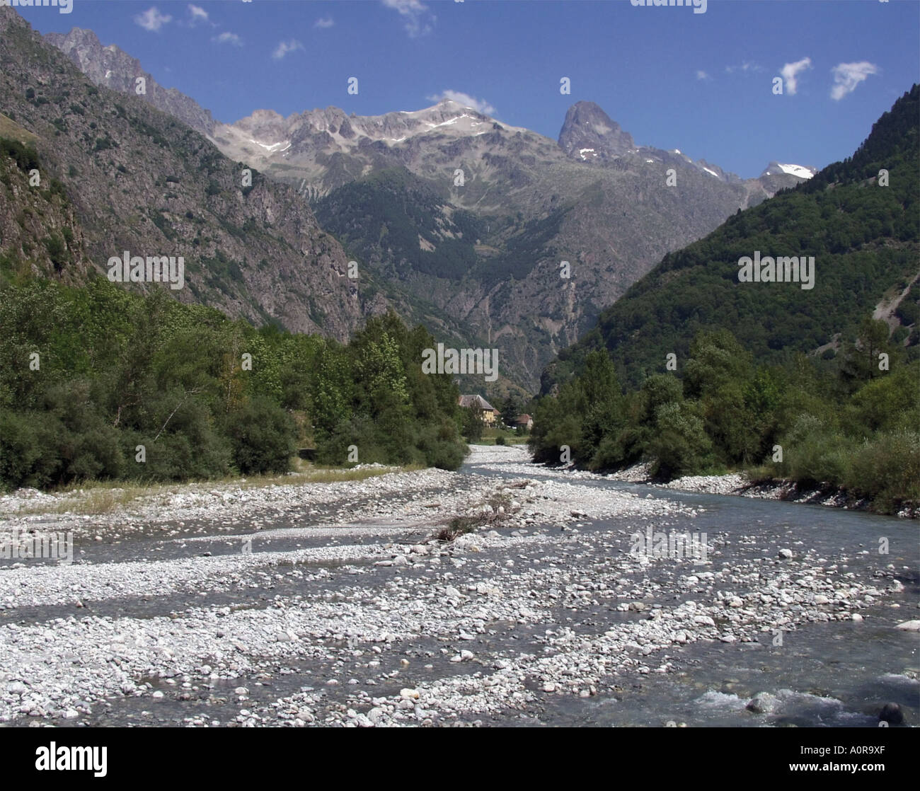 france the alps haute alpes the valgaudemar valley river severaisse ...