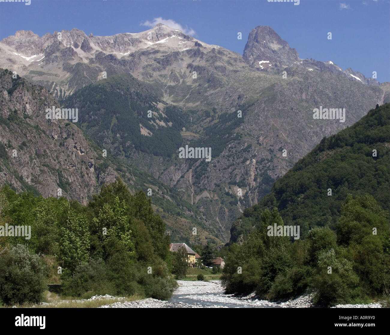 france the alps haute alpes the valgaudemar valley river severaisse ...
