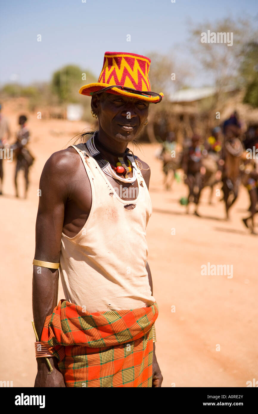 African tribesman hat hi-res stock photography and images - Alamy