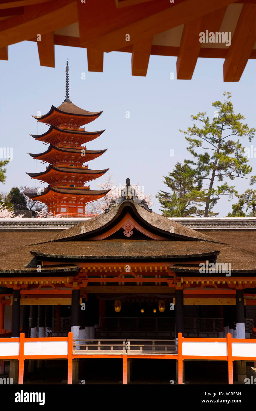 Itsukushima Itsuku shima shrine built in 1168 by Taira no Kiyomori ...