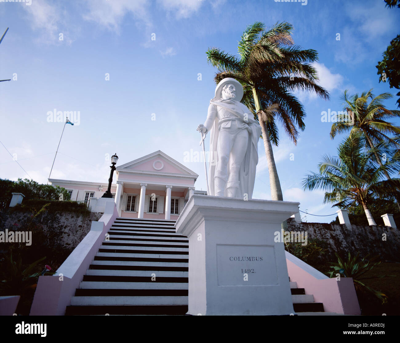 Statue of Columbus Stock Photo - Alamy