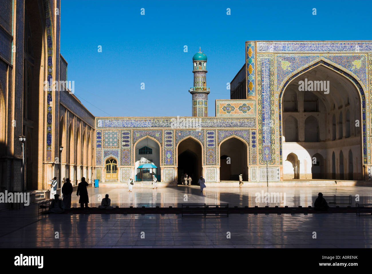 The courtyard Friday Mosque Masjet e Jam Herat Afghanistan Asia Stock ...