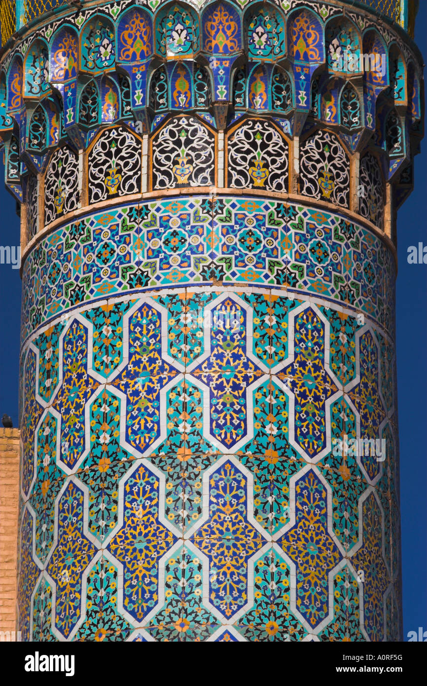 Detail of the minaret of the Friday Mosque Masjet e Jam Herat ...