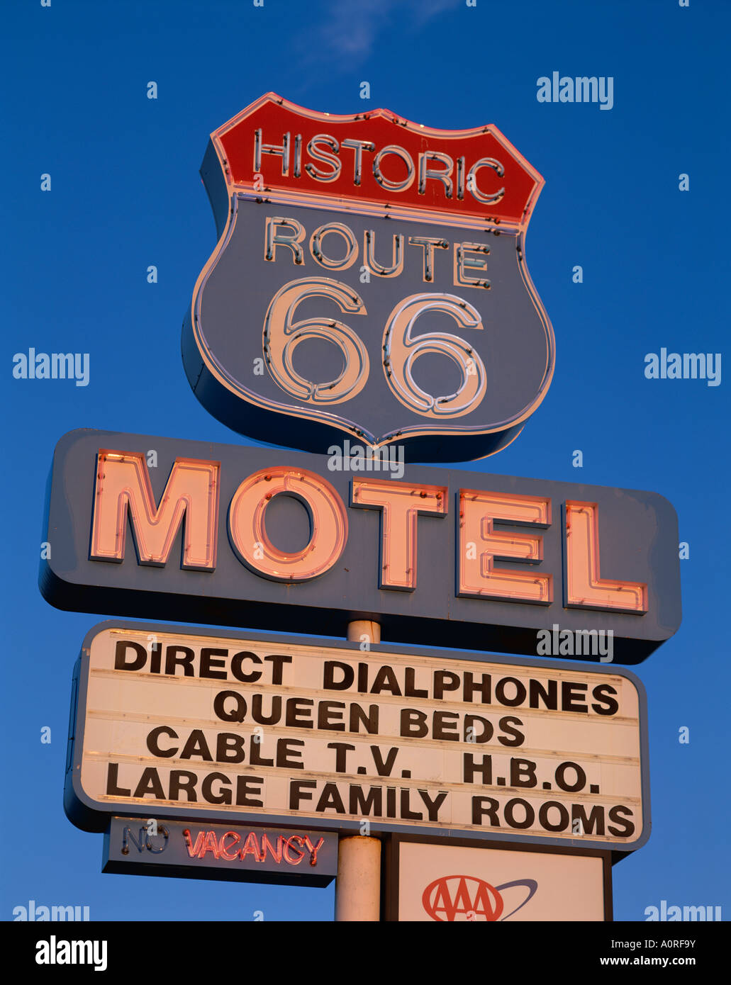 Sign Route 66 Stock Photo - Alamy