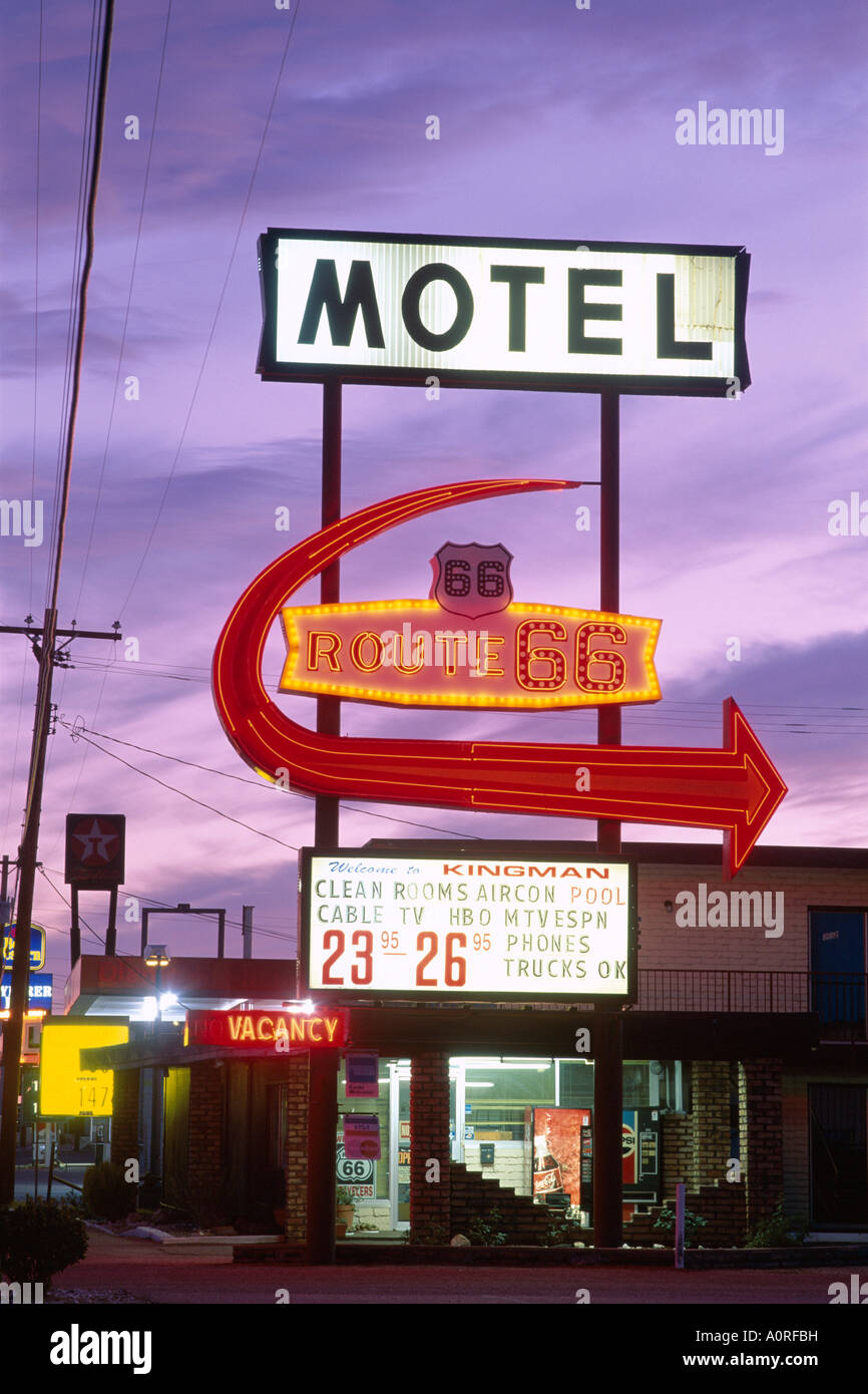 Sign Route 66 Stock Photo - Alamy