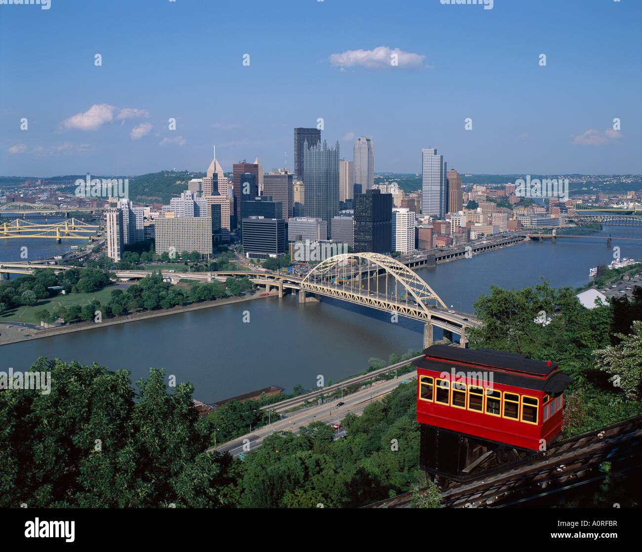 Ohio River cable car Stock Photo - Alamy
