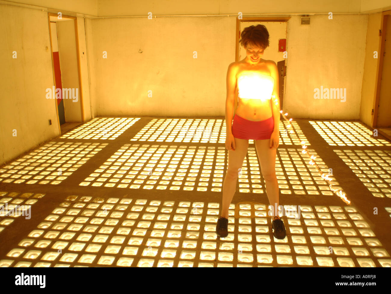 Girl in plastic pants hi-res stock photography and images - Alamy