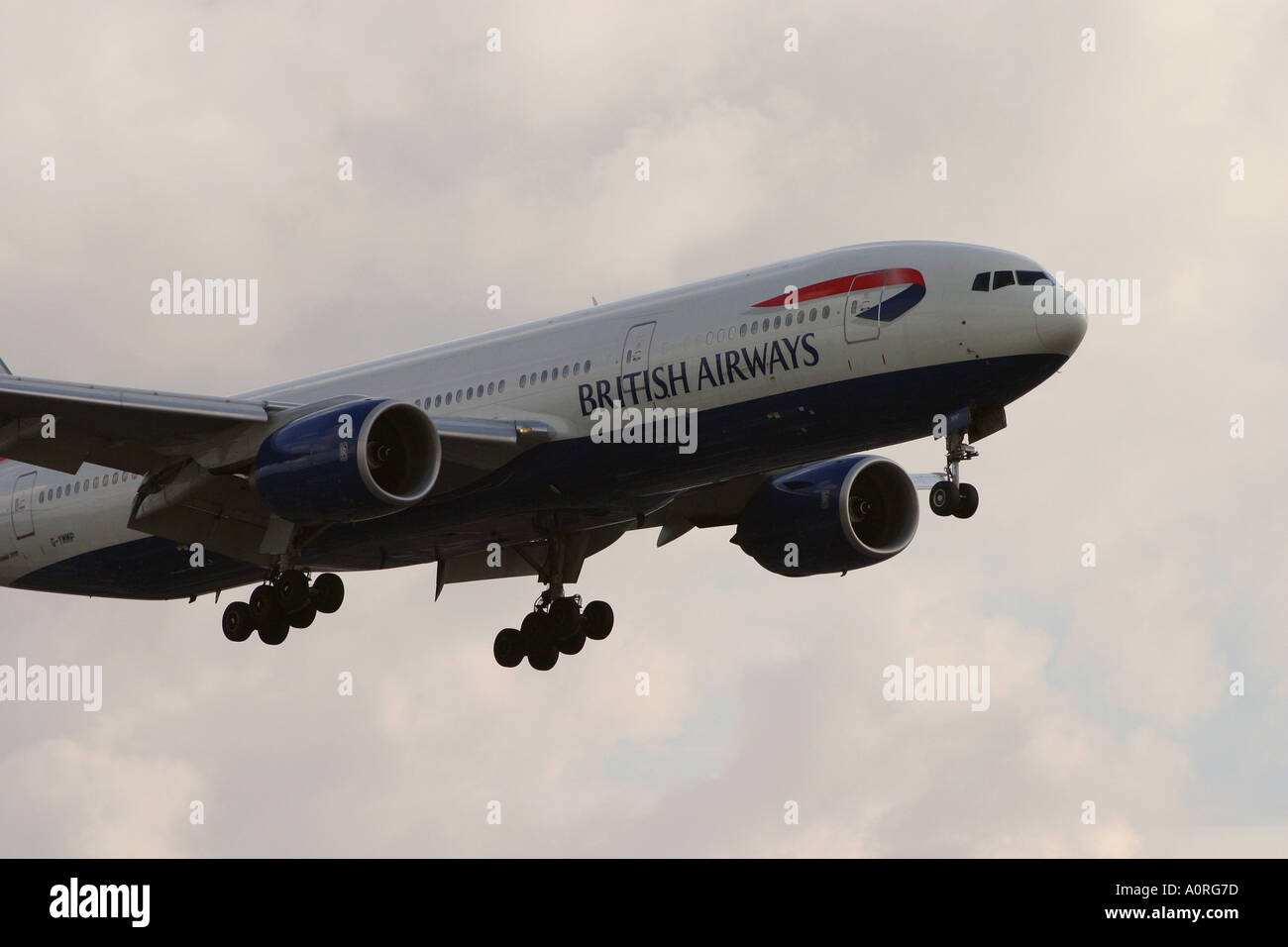 BA On Approach Stock Photo - Alamy