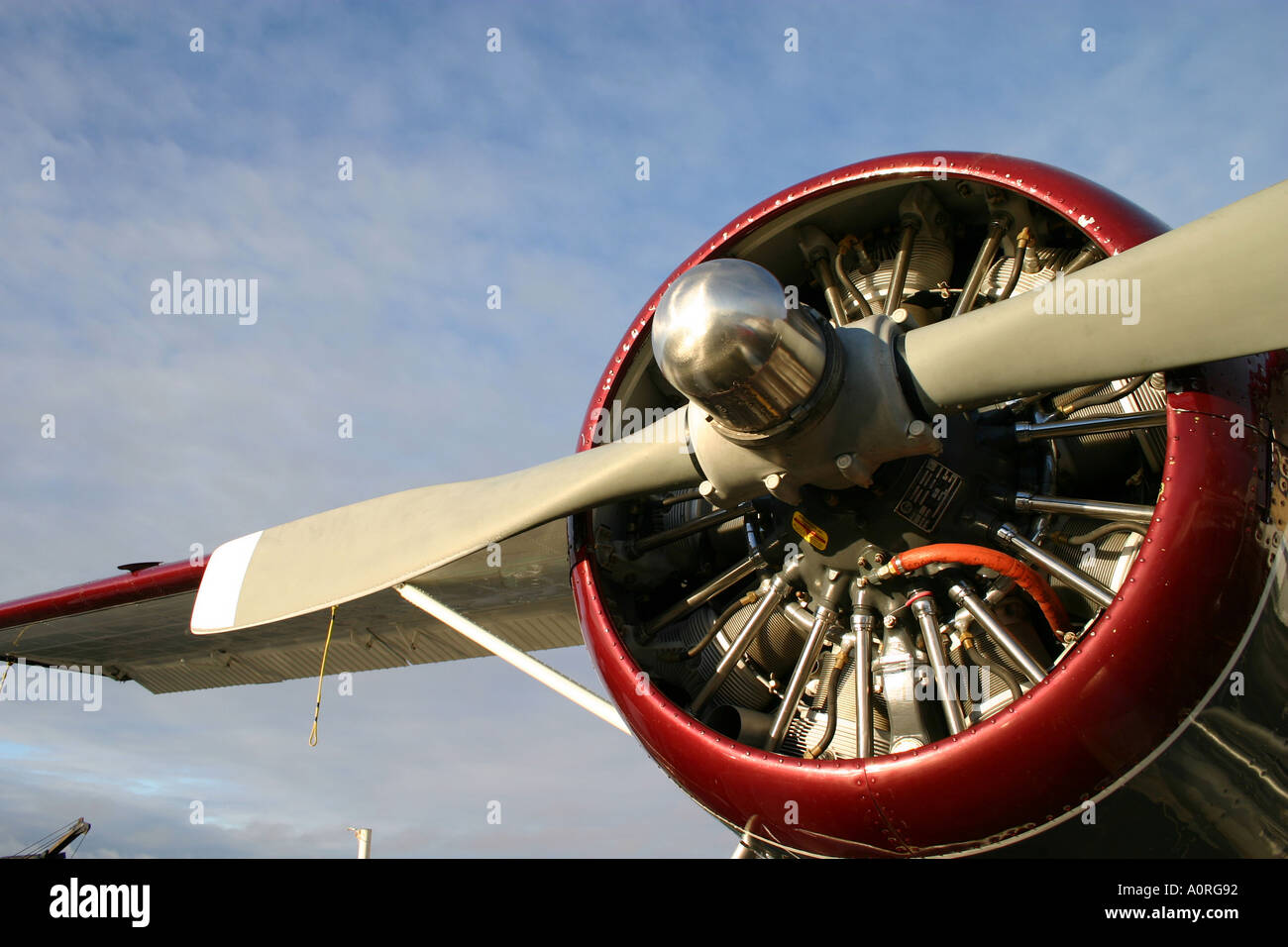 Float Plane Radial Engine Stock Photo - Alamy