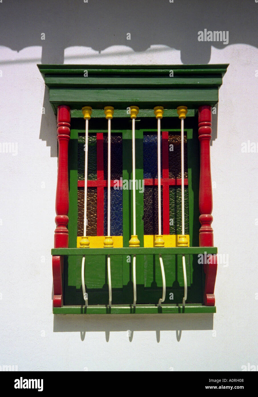 Colourful colonial window & architecture legacy of the Spanish ...