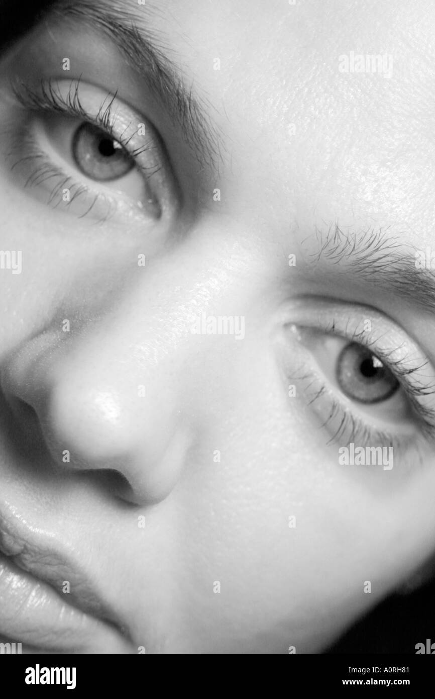 Natural face beauty Black and White Stock Photos & Images - Alamy