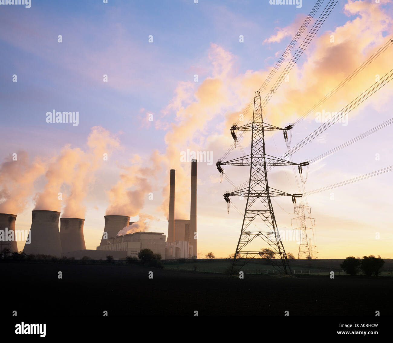 Ferrybridge Power Station North Yorkshire England United Kingdom Europe ...