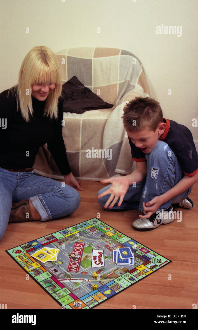 family game of monopoly 2299 Stock Photo - Alamy
