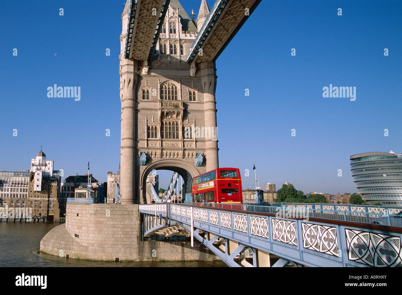 Tower Bridge Double Decker Stock Photo - Alamy