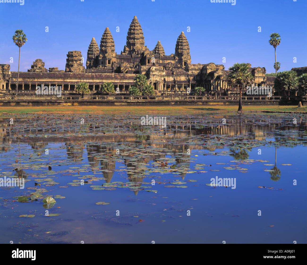 Angkor Watt Towers Angkor Watt Archeological Park Cambodia City of ...